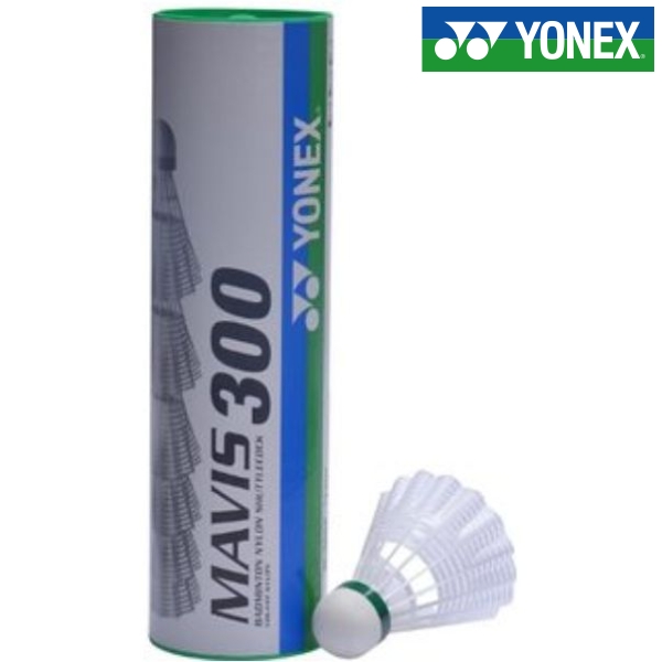 Yonex Shuttlecock mavis 300 slow (green cap) m-300cp yellow tin of 6 ...